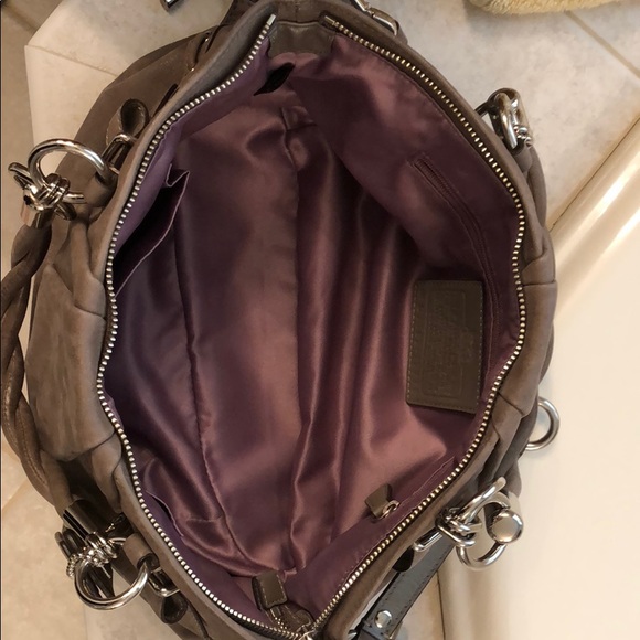 Coach | Bags | Authentic Coach Bag Sparkle Gray Color | Poshmark